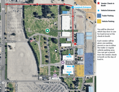 Map - Boise Off-Road & Outdoor Expo